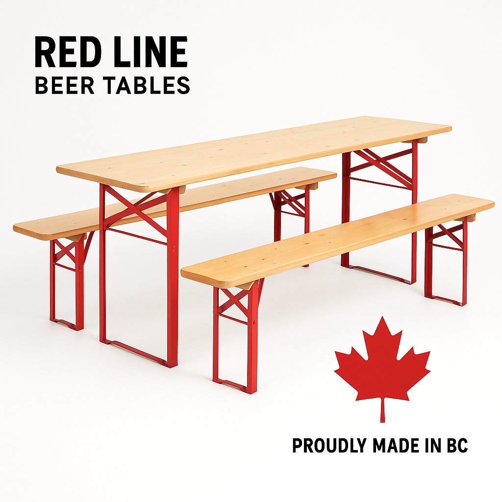 Red Line Beer Tables - Premium Canadian Beer Garden Tables